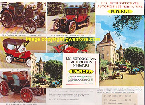 R. A. M. I. Les Retrospectives Automobiles Miniature, 1968 : RAMI by J ...