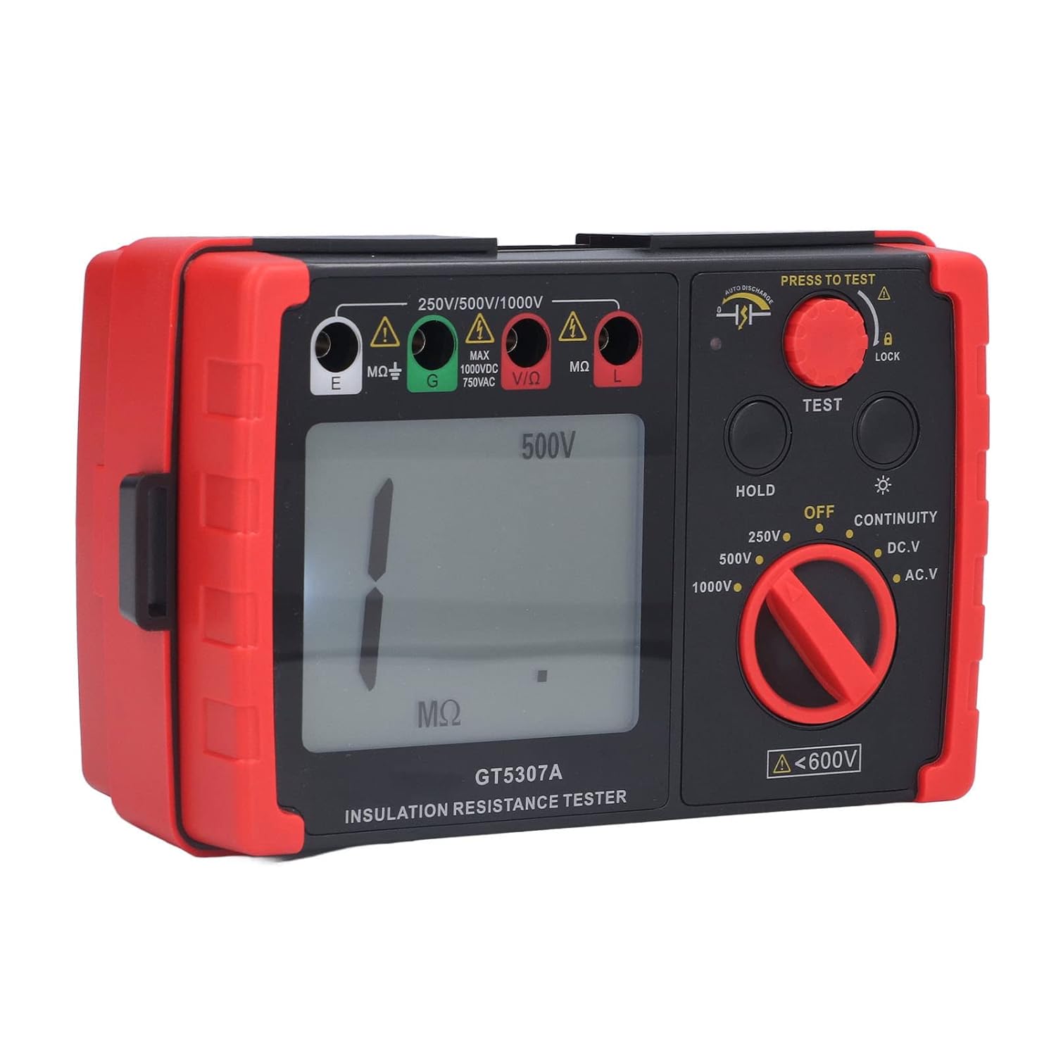 Digital Insulation Resistance Tester, 250V 500V 1000V Megohmmeter with ...