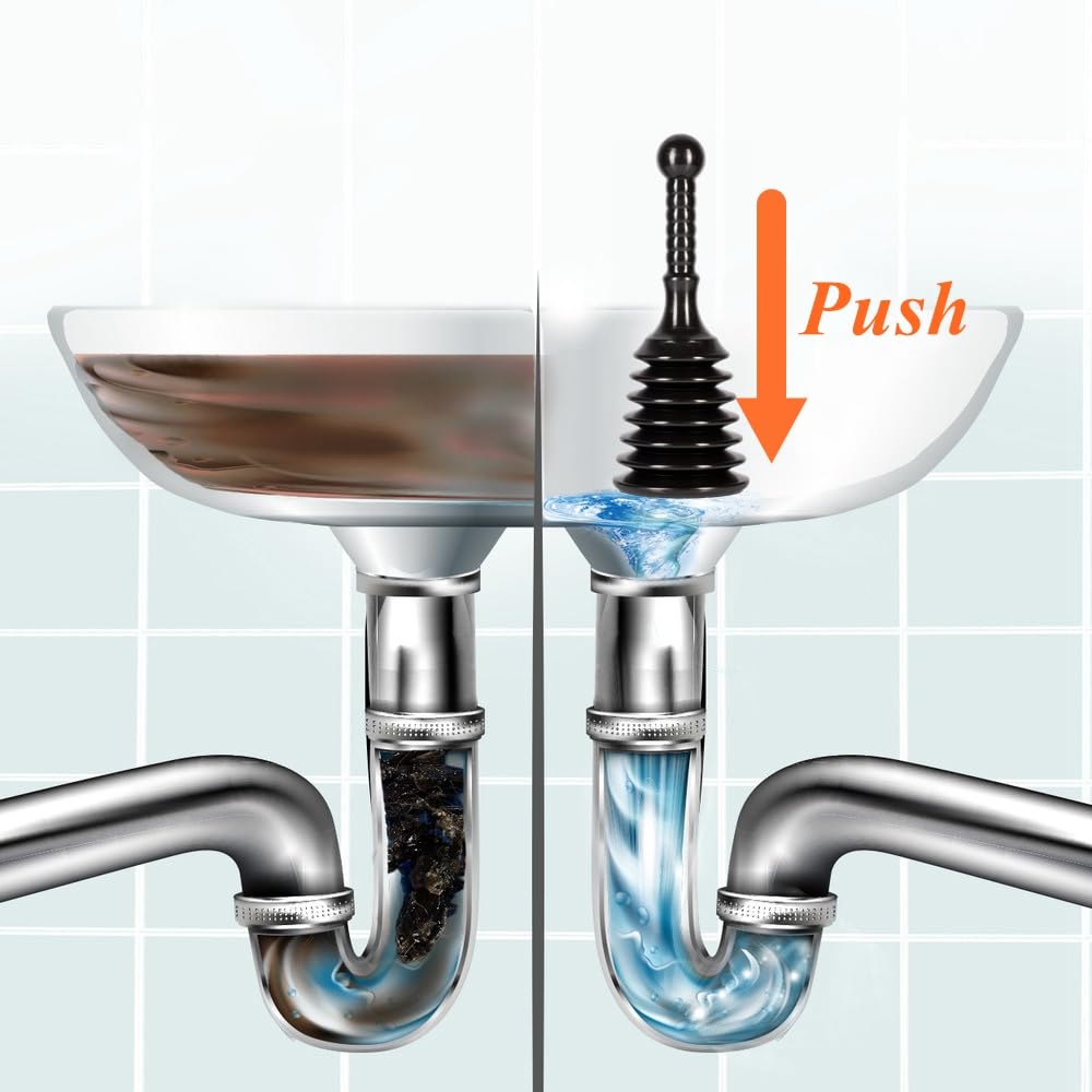 Snapklik.com : Cuzlarmul Sink And Drain Plunger, Mini Plunger ...