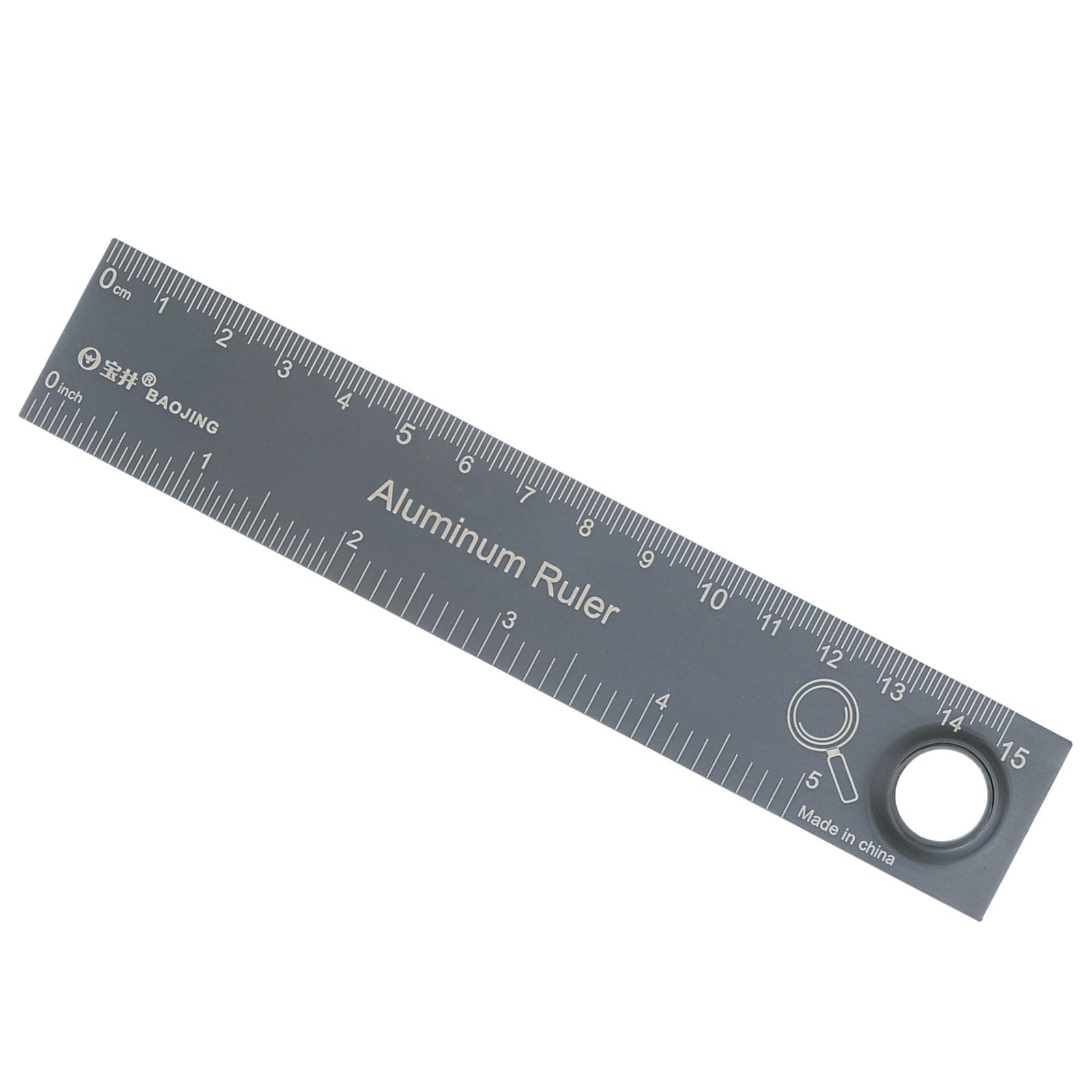 Amazon.com: Kozelo Straight Ruler - [ 15cm x 5 Inch ] Magnifier Metric ...