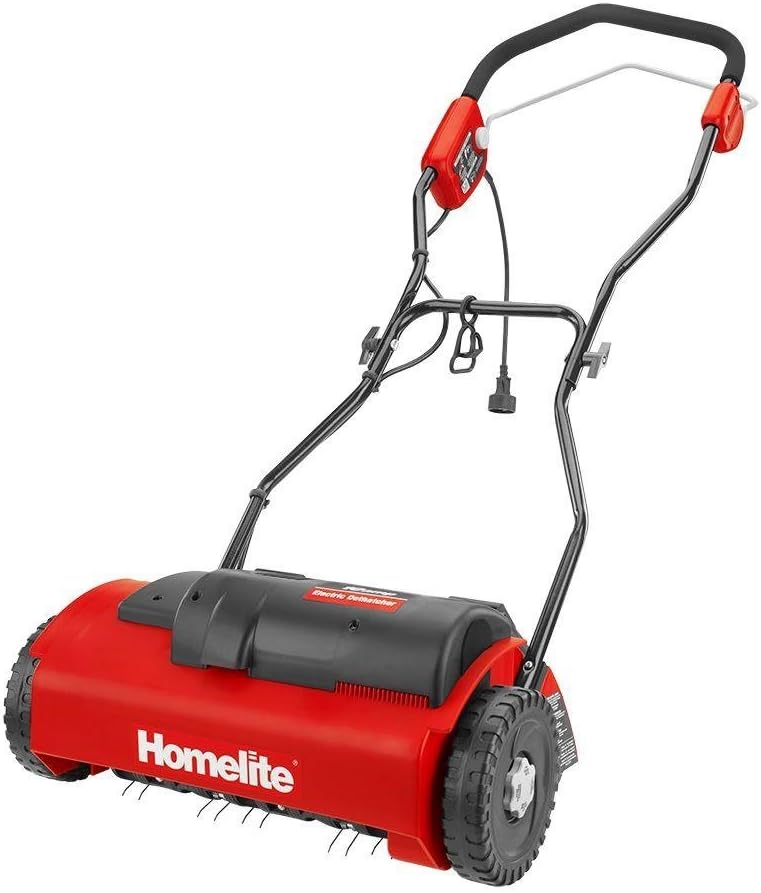 Amazon.com : Homelite 14 in. 10 Amp Electric Dethatcher : Patio, Lawn ...