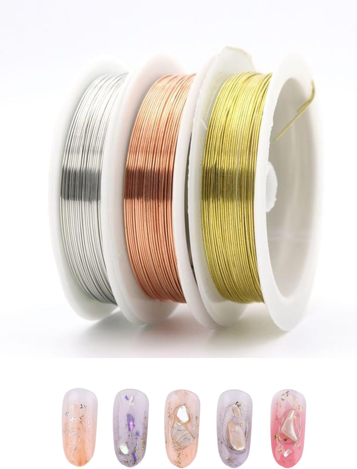 3 Rolls Jewelry Beading Wire,Jewellery Wire Tarnish Resistant Beading ...