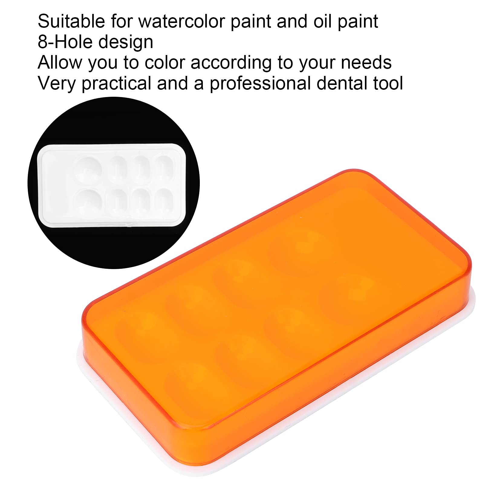 Snapklik.com : Dental Palette, Dental Mixing Plate, 8-Slot Ceramic ...