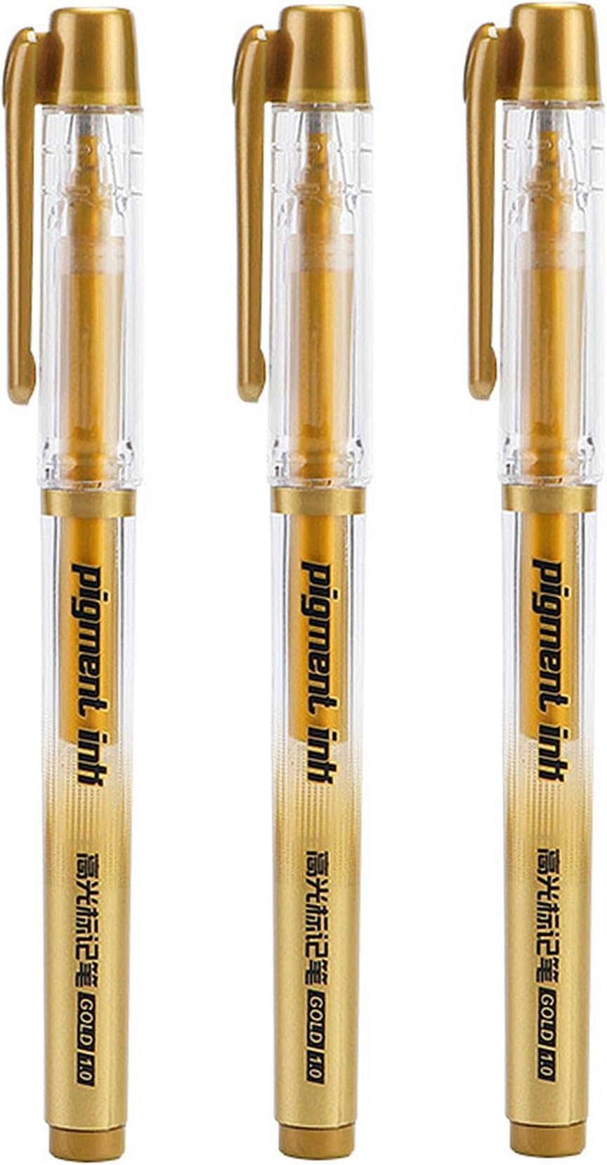 Pack of 6 Premium Quality Silver and Gold Gel Pens : Amazon.co.uk ...