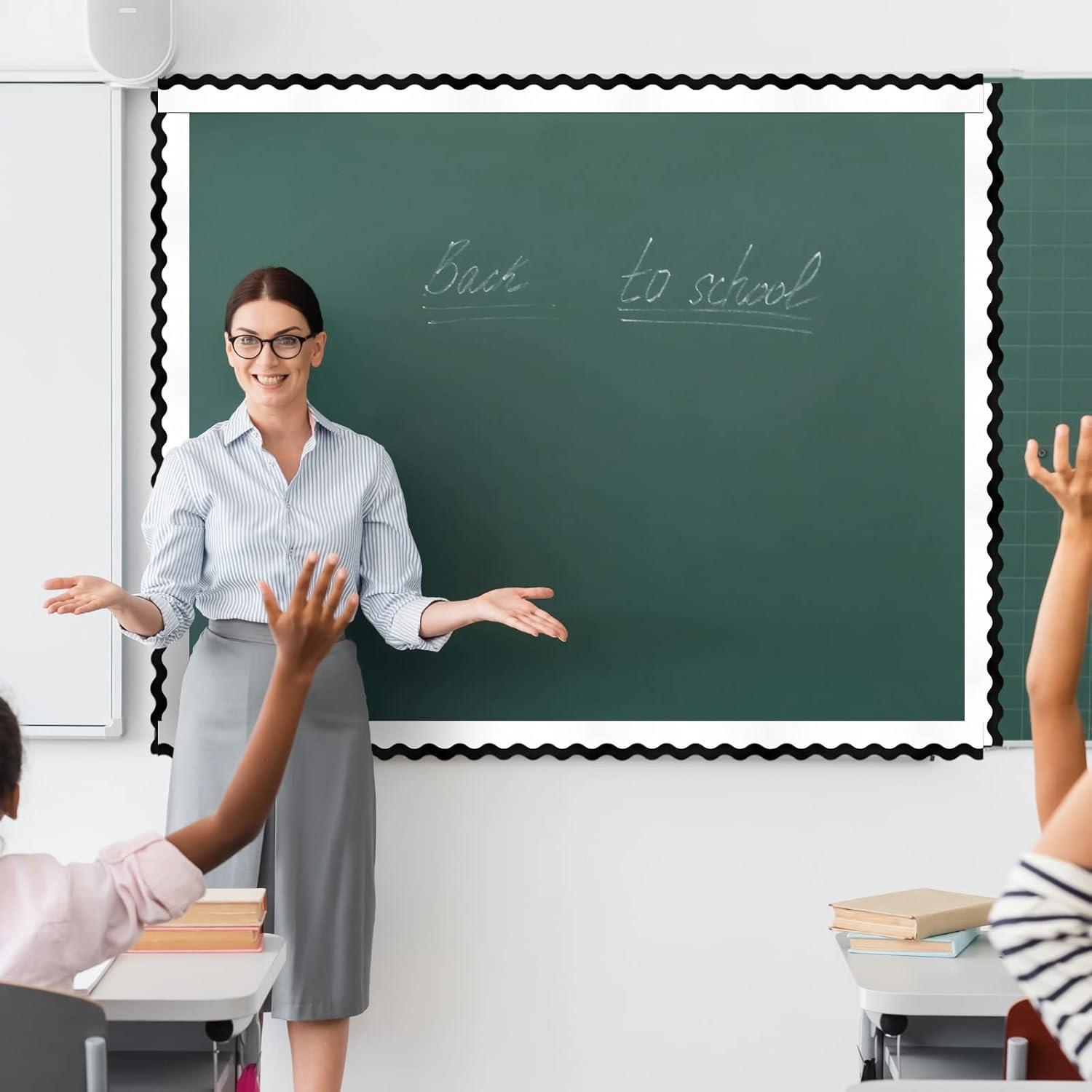 Black and White Bulletin Board Borders Scalloped Australia | Ubuy