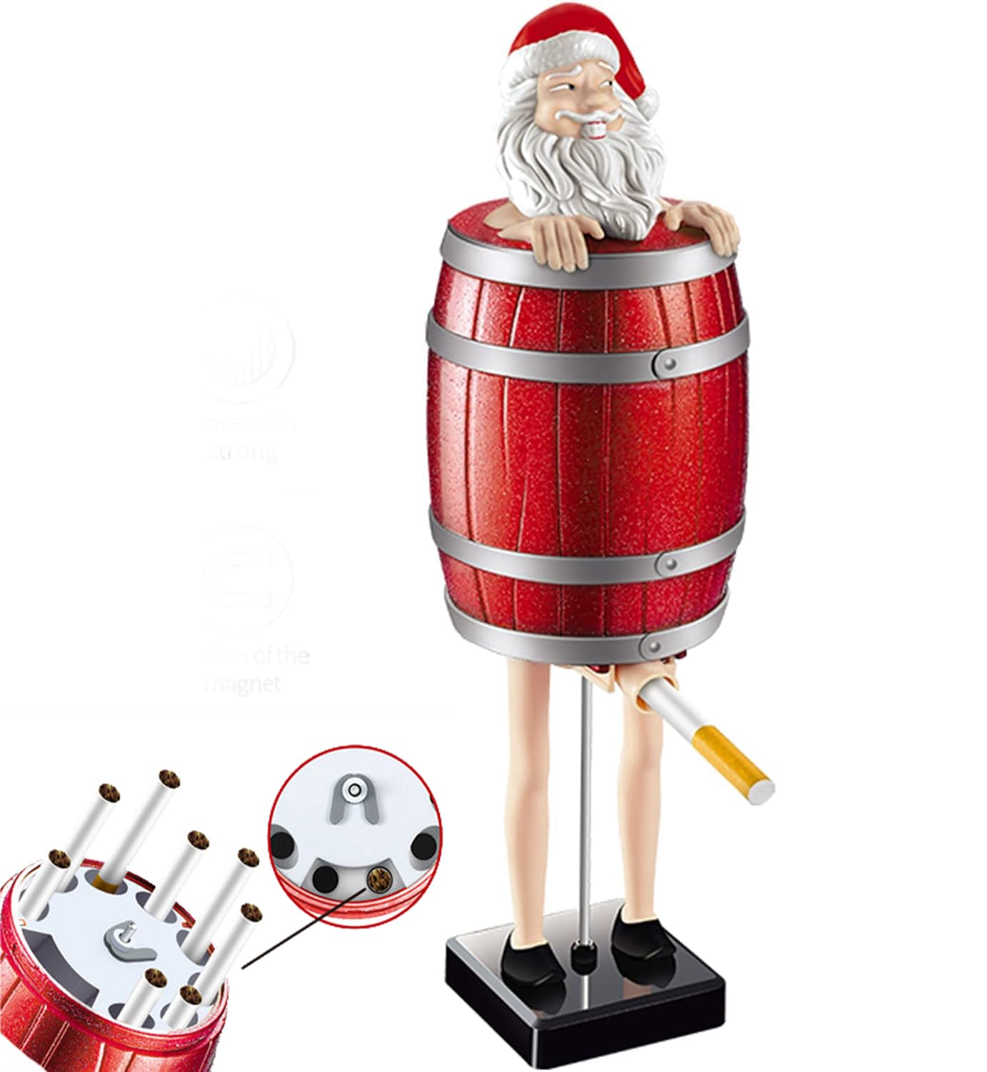 Amazon.com: Captain Funny Wooden Barrel Cigarette Dispenser and Up ...