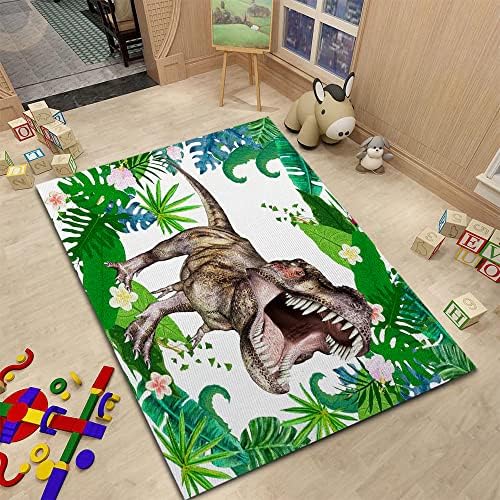 Amazon.com: 3D Dinosaur Area Rugs for Kids Room Boys Girls, Dino Carpet ...