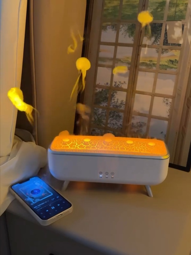 Watch Jellyfish Essential Oil Diffuser 250ML Ultrasonic Humidifier on ...
