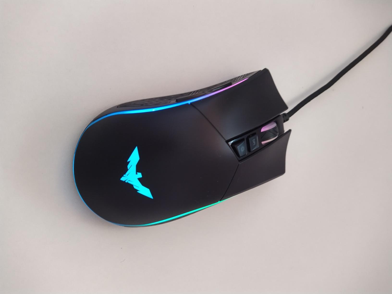 havit RGB Gaming Mouse Wired Programmable Ergonomic USB Mice 4800 Dots ...