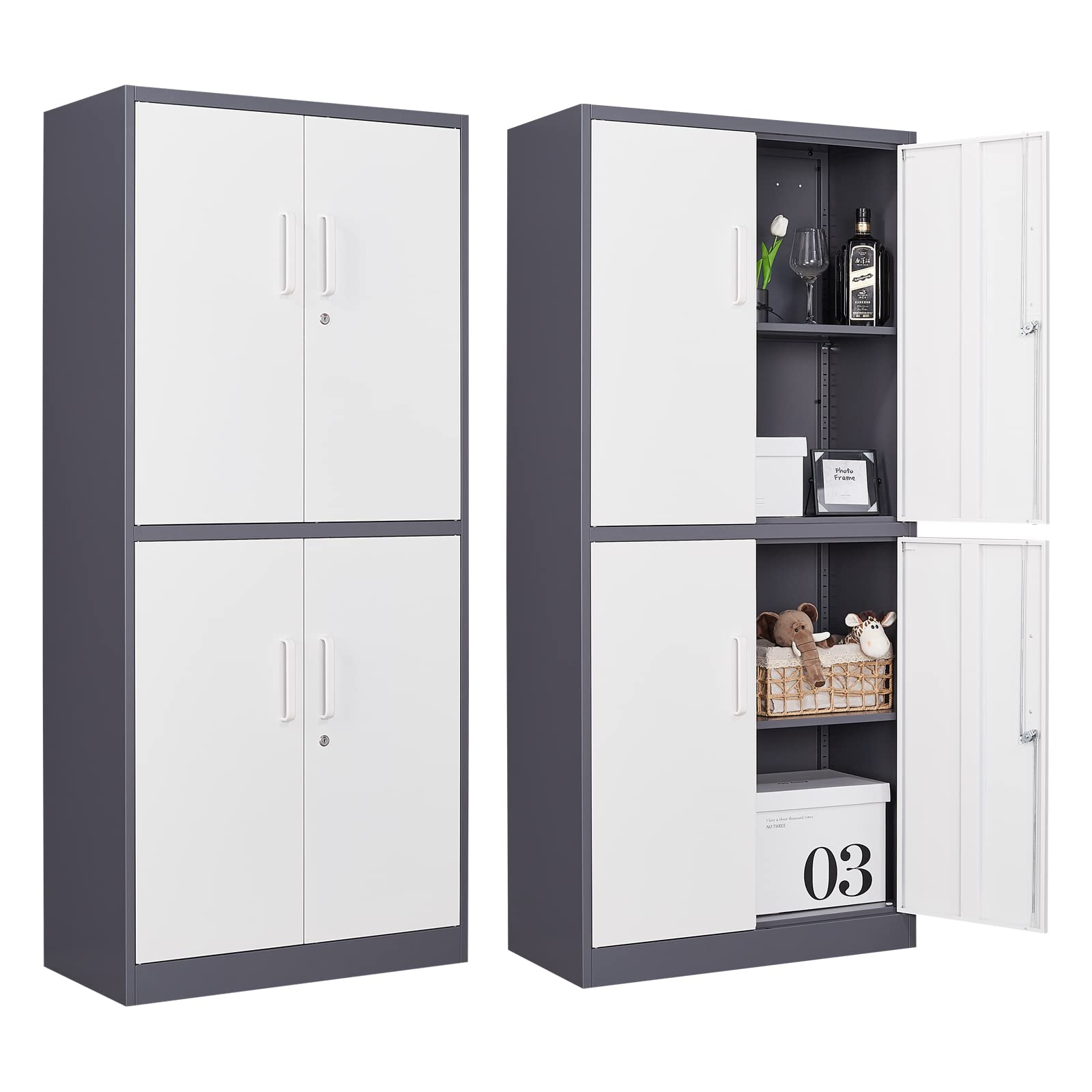 Snapklik.com : AFAIF Metal Storage Cabinets