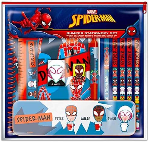 Grindstore Marvel Comics Spider-Man 11-Piece Bumper Stationery Set ...