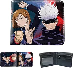 Amazon.com: Flyshun Itadori Yuji Anime Satoru Gojo Wallet for Women Men ...