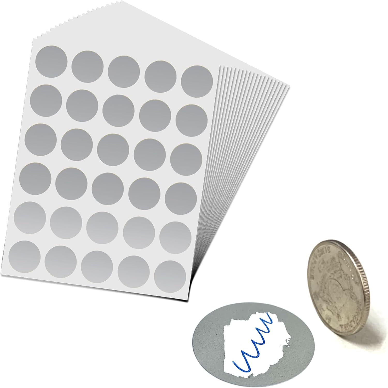 Amazon.com : 600 Pieces - 1" Scratch Off Stickers Labels - Round/Circle ...