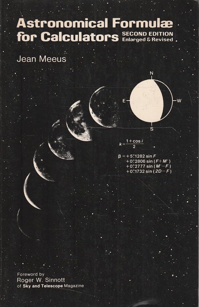 Astronomical formulae for calculators: Meeus, Jean: 9780943396019 ...