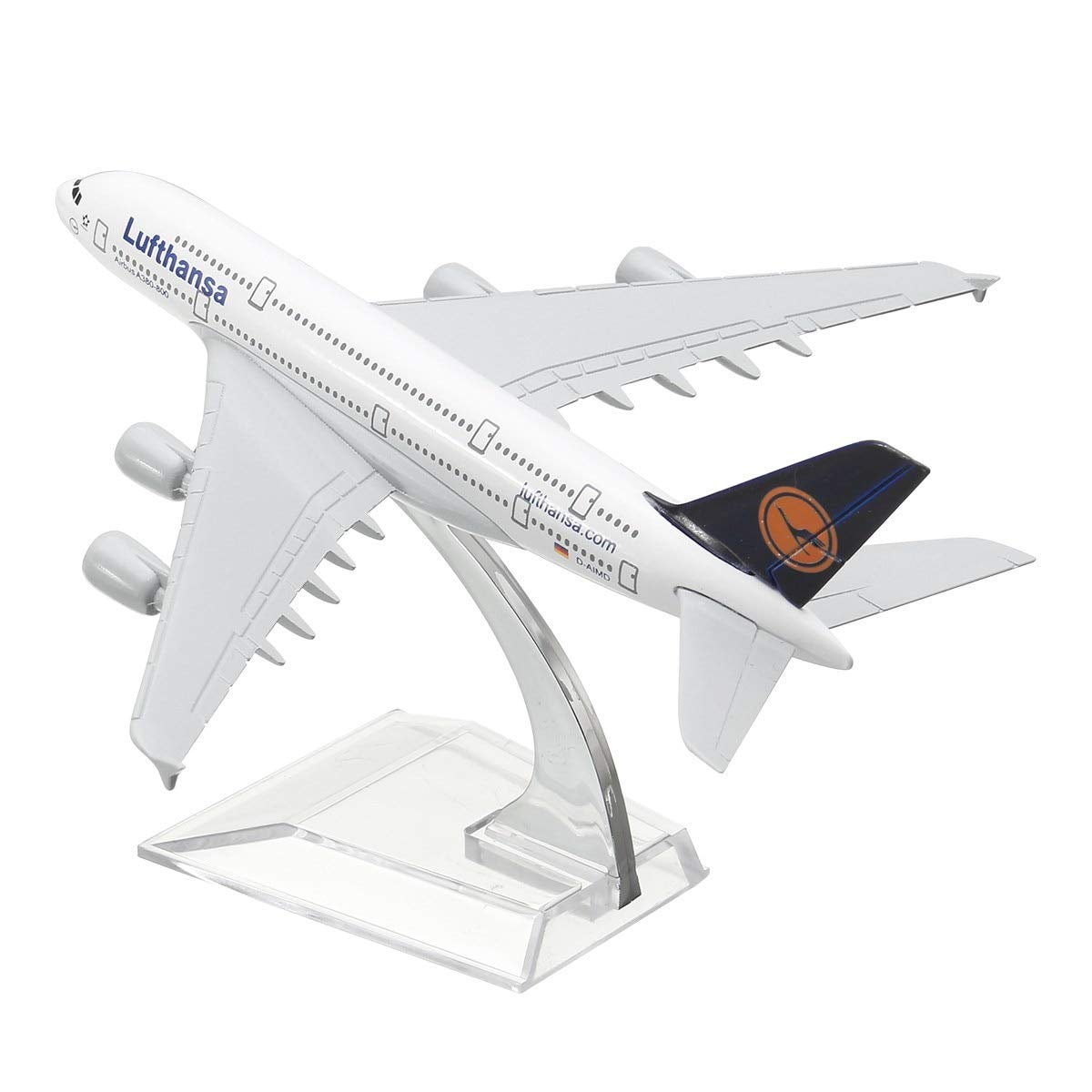 Figurines And Miniatures 16cm Metal Plane Model Aircraft A380 Lufthans ...