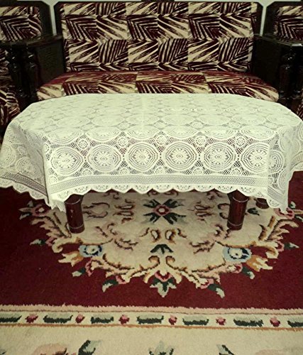 Buy Design Villa Centre Table Cover 4 Seater Net Table Cloth for Centre ...