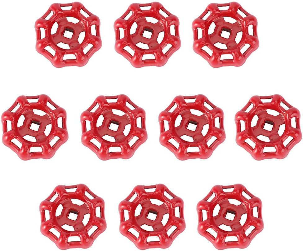 ULTECHNOVO Spigot Handles, 10pcs Metal Outside Faucet Round Wheel ...