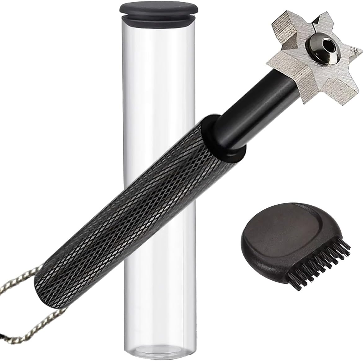 Golf Club Groove Sharpener 6-Head with Brush, Golf Club Cleaner for ...
