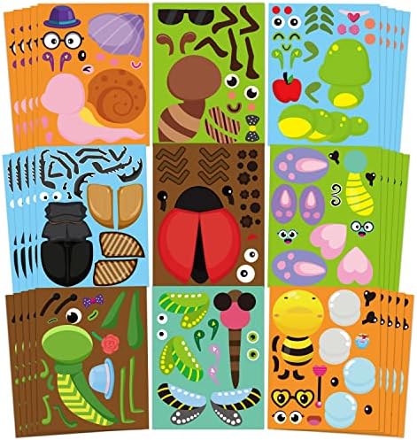 Amazon.com: Sinceroduct Make Your Own Stickers for Kids, Fun Bug ...