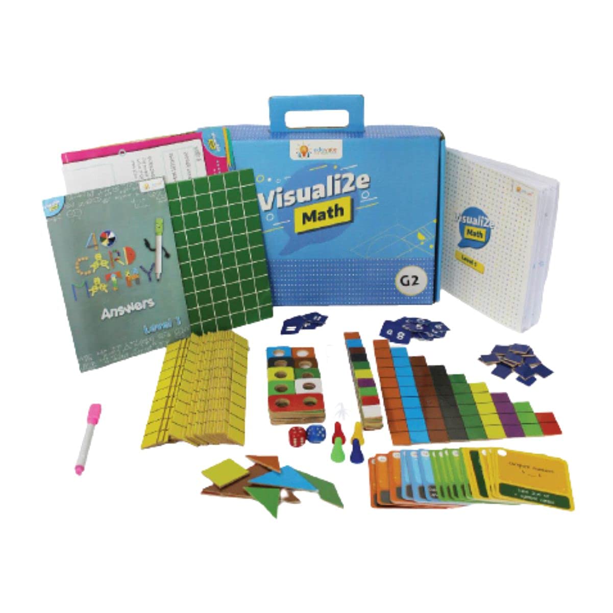 Buy SparkleBox Math Class 2 Kit, Gift for Kids 4-6 Yrs, Learn ...