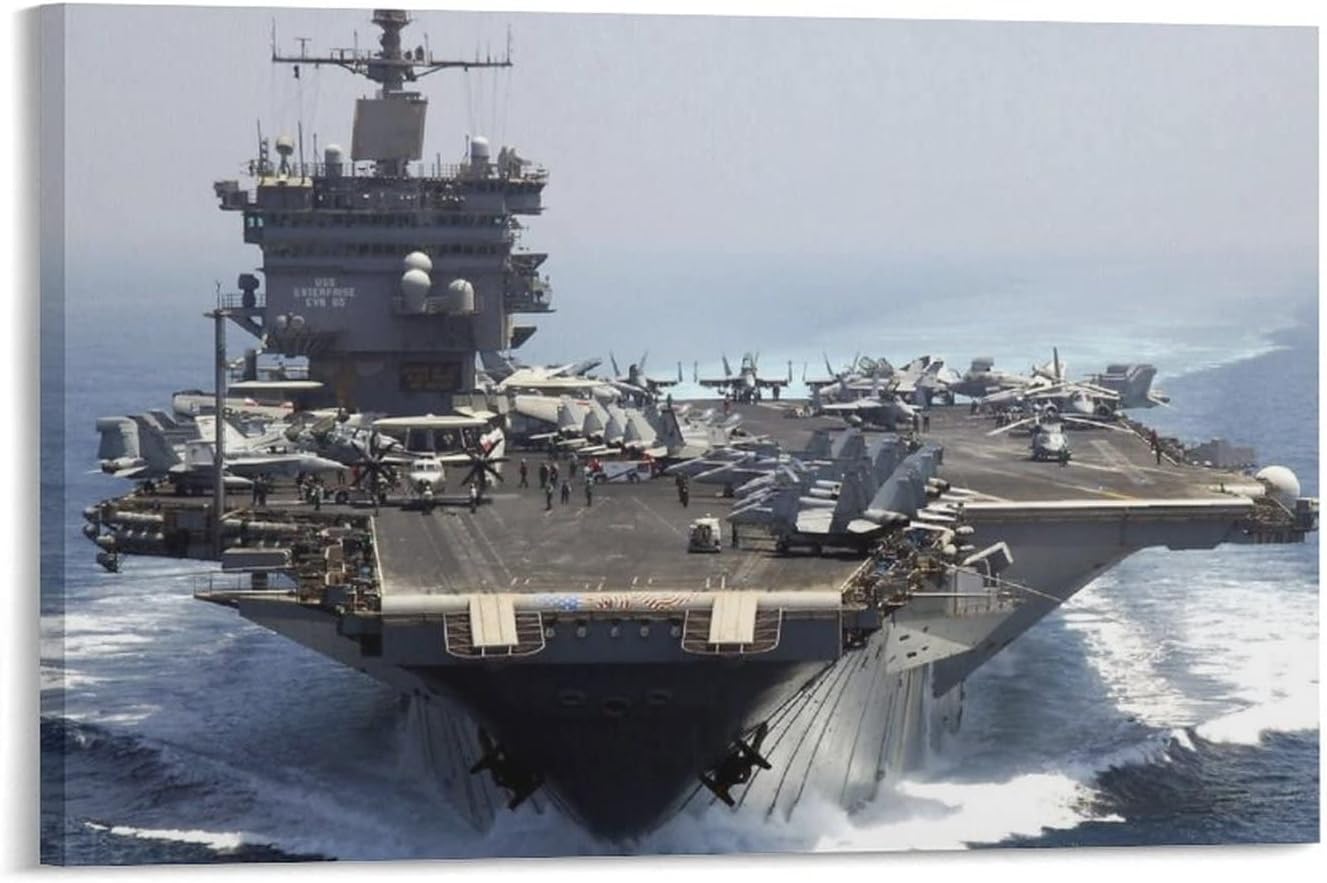 Amazon.com: Navy Ship Military Warship Battleship USS Enterprise CVN-65 ...