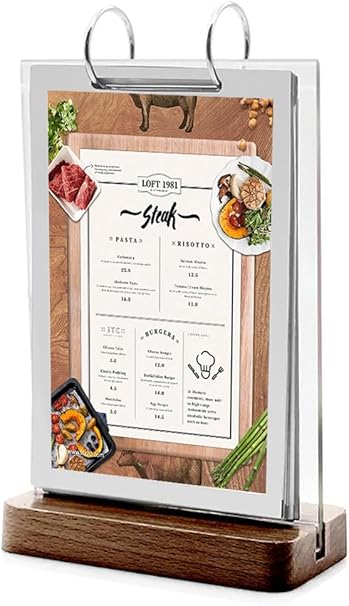 Amazon.com: A6 Flip Acrylic Sign Holder,Poster Menu Holder,Display ...