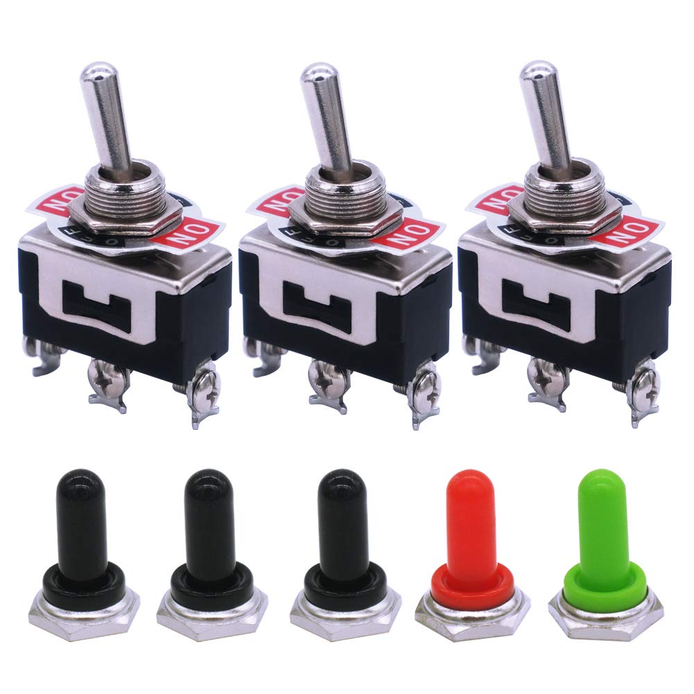 Snapklik.com : Mxuteuk 3pcs SPDT Rocker Toggle Switch ON/Off/ON Heavy ...