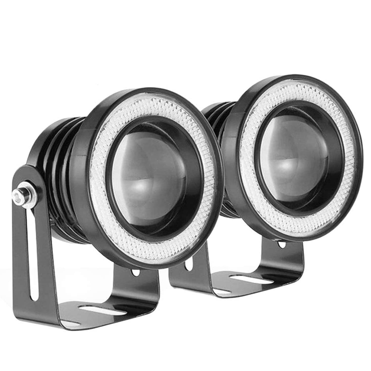 RWT High Power LED Fog Light Projector Cob With Blue Angel Eye Ring 15W ...