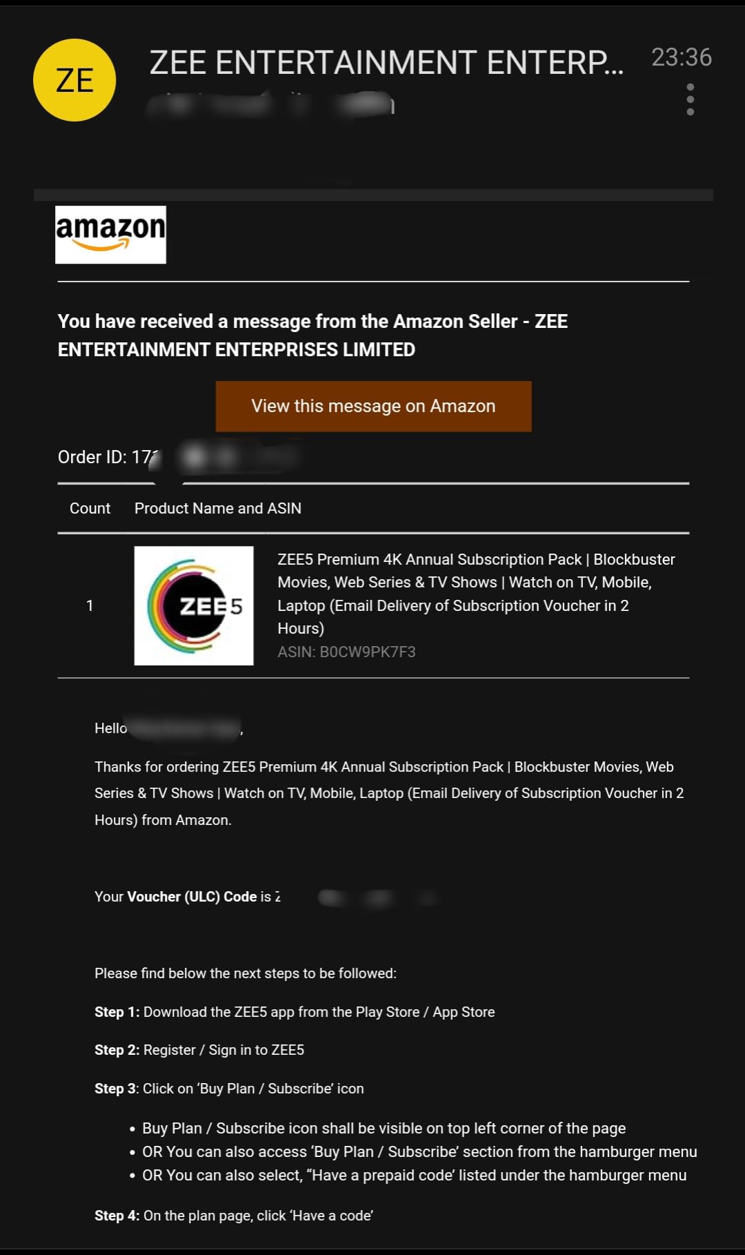 ZEE5 Premium 4K Annual Subscription Pack | Blockbuster Movies, Web Series & TV Shows | Watch on ...