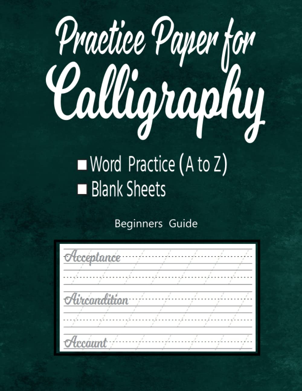 Buy Practice Paper for Calligraphy Beginners Guide A to Z Word Practice ...