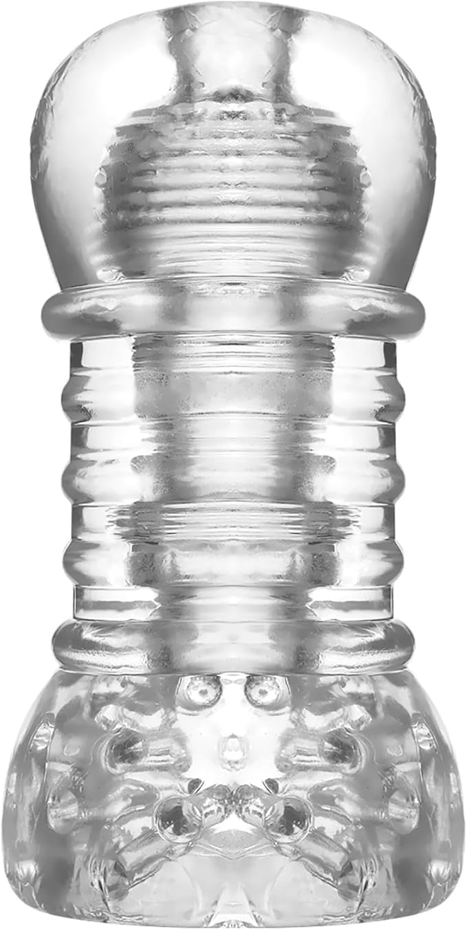 Amazon | Orirya オナホ 繰り返し使えるオナホール 貫通式 透明 おなほーる 洗える 大人のおもちゃ アダルトグッズ男性用 オナニーグッズ-五段 貫通イボ2回ねじ押し型 ...