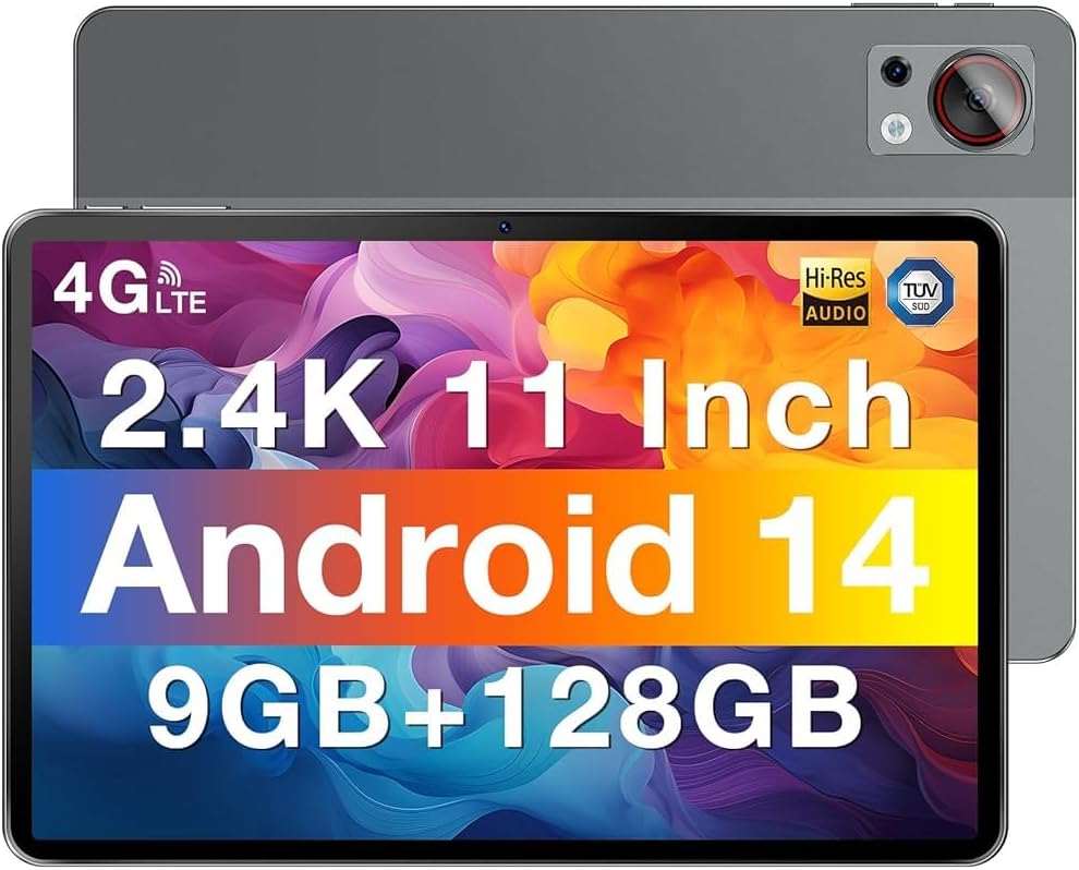 Oangcc Tablette 11 Pouces Android 13 OS Tablette Tactile, 16 Go RAM+ ...