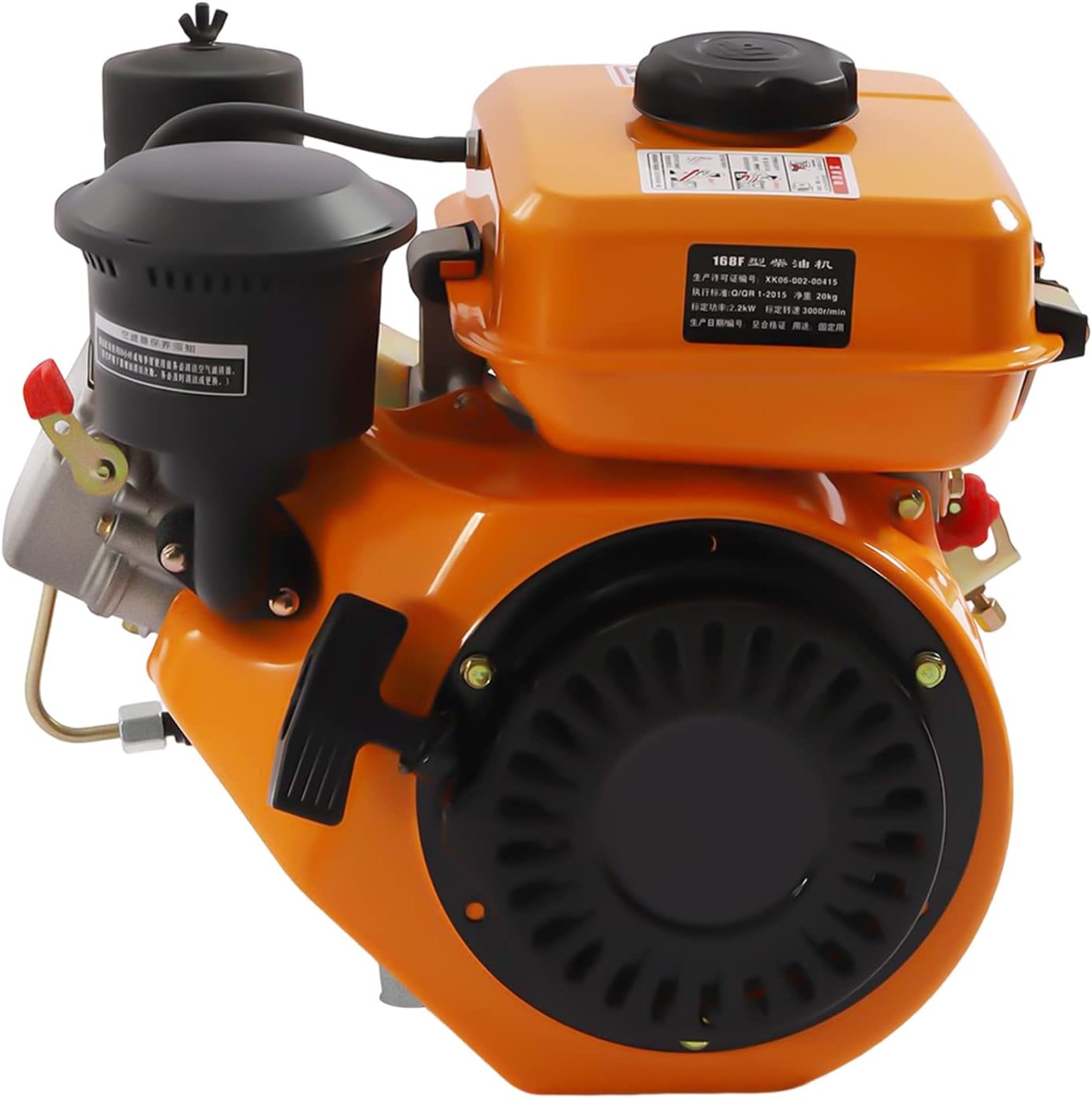 Amazon.com: YIYIONCE 4 Stroke Diesel Engine Motor 247CC 3.6KW Single ...