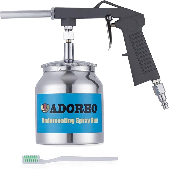 ADORBO Air Undercoating Spray Gun with Suction Feed Cup - Apply ...
