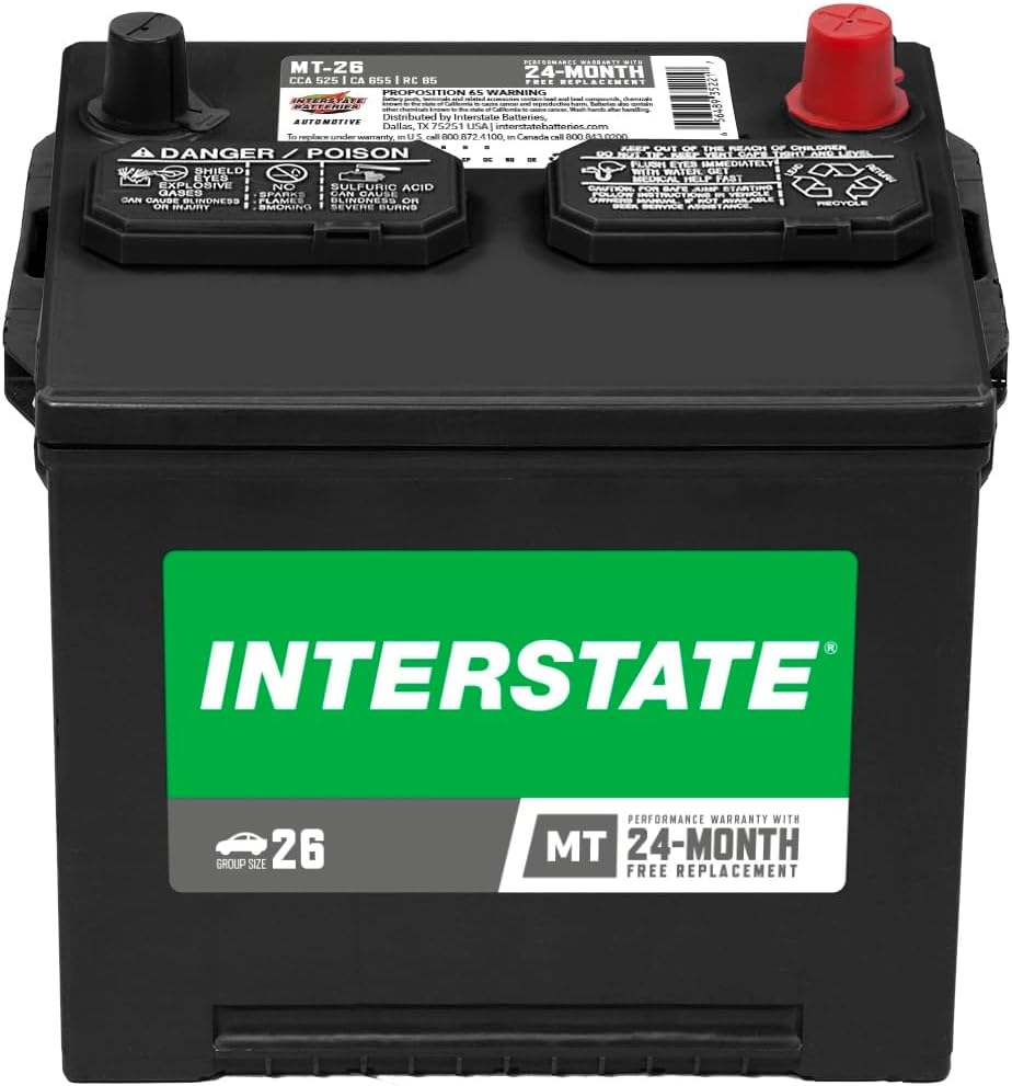 Amazon.com: Interstate Batteries Group 26 Car Battery Replacement (MT ...