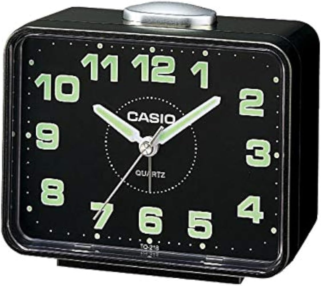 CASIO Analog Alarm Clock, Black : Amazon.com.au: Home