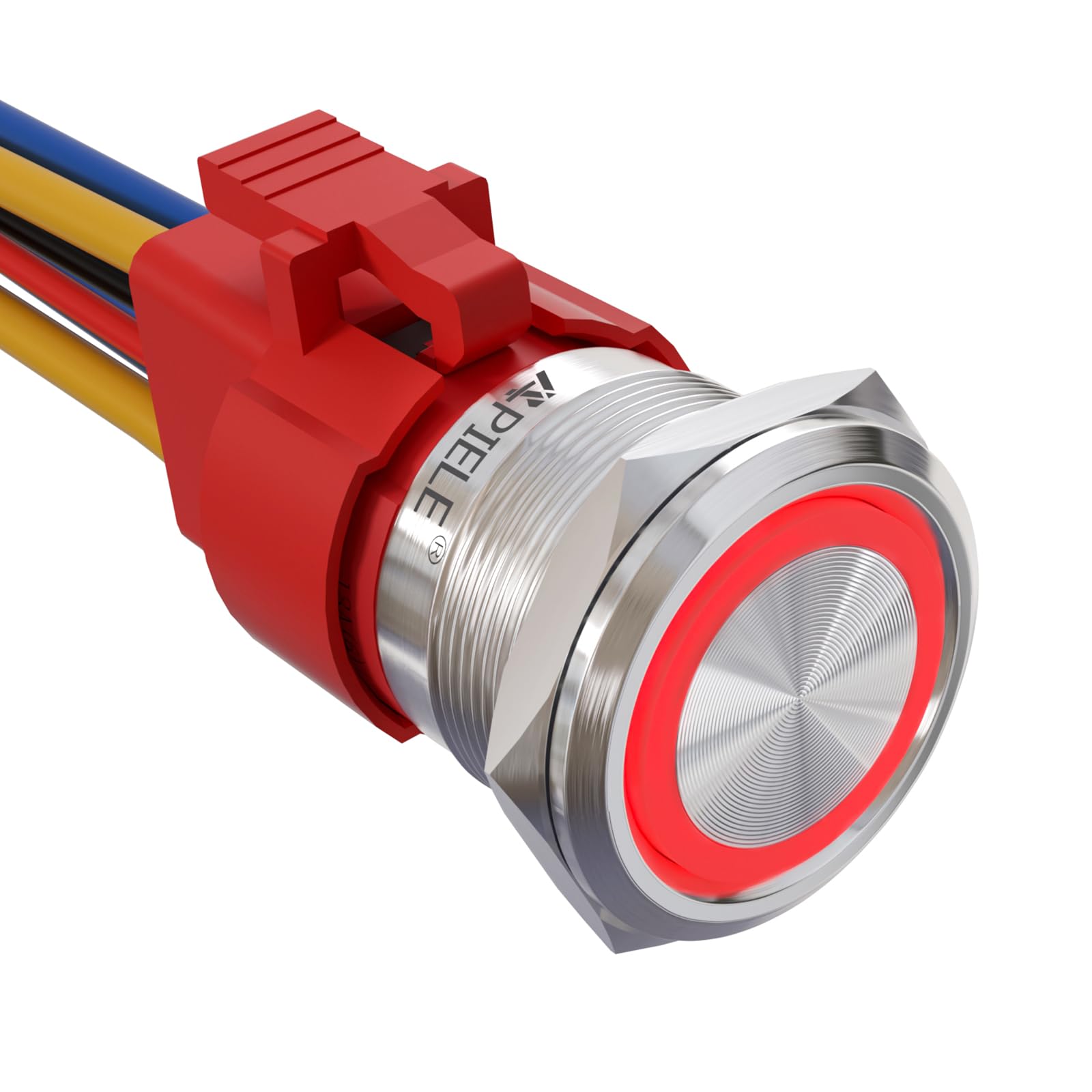 Apiele 10 Amp 22mm Latching Push Button Switch 12v Angel | Desertcart ...