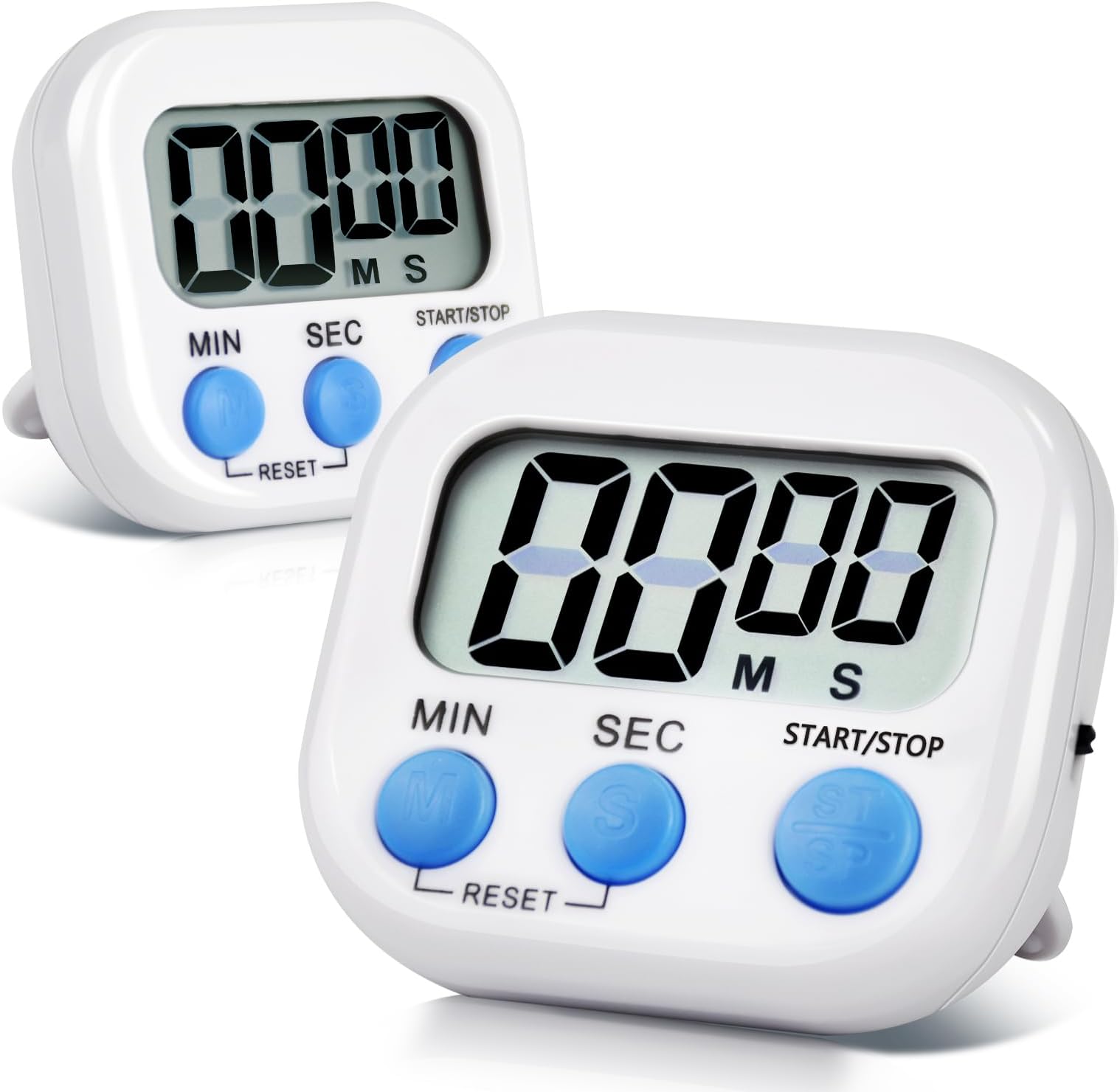 Amazon.com: szutfidy Kitchen Timer Magnetic LCD Digital Countdown ...