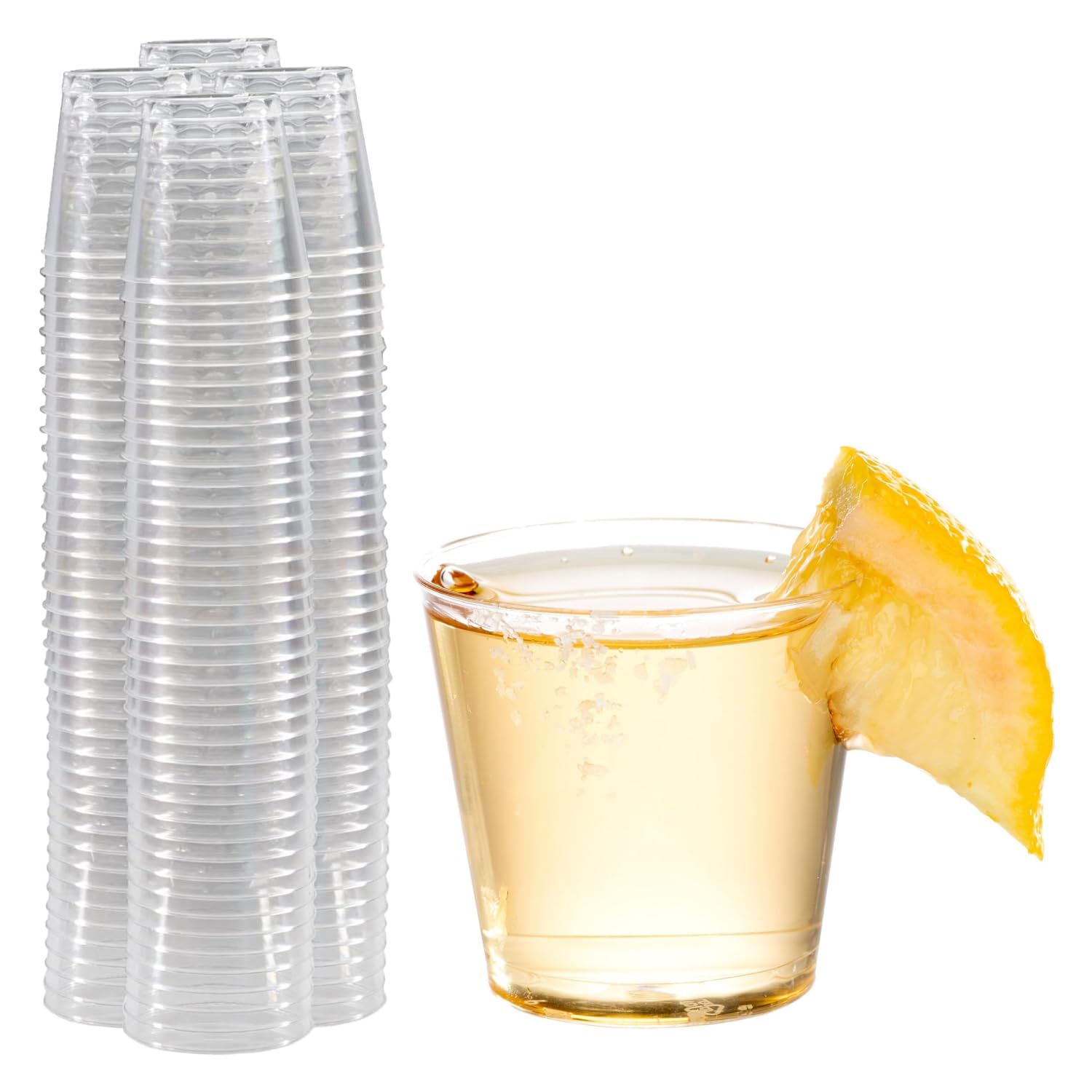 Amazon.com: Prestee Disposable Shot Glasses 1 oz - 100 Pack Clear ...