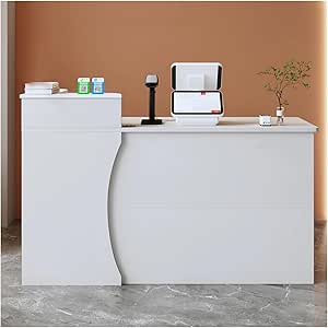 Amazon.com: NQNFWCRJ Reception Desk Counter Modern Front Desk with ...