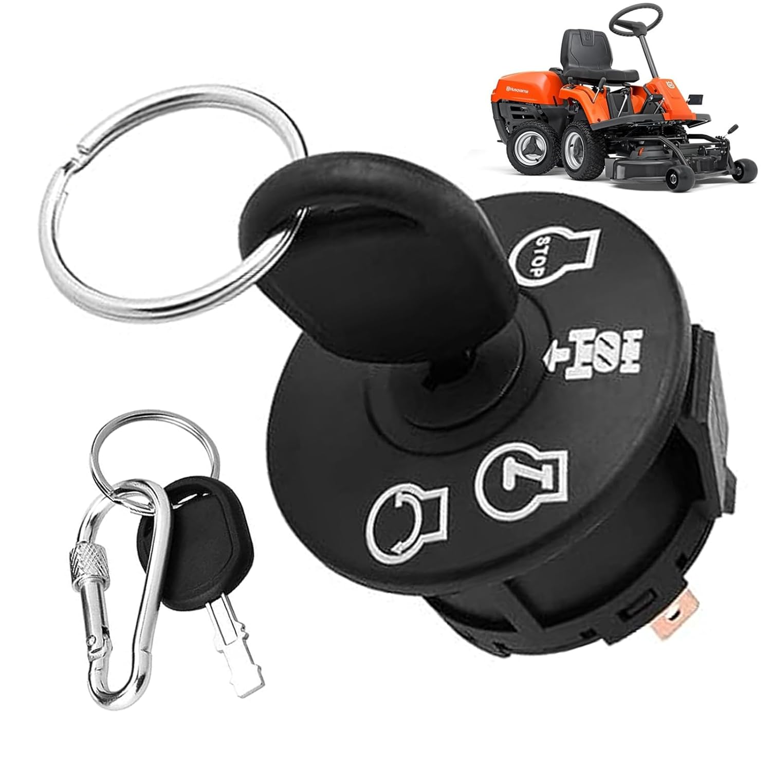 ZhiSheng 532193350 Lawn Mower Ignition Switch,Key Switch 4 Positionk ...