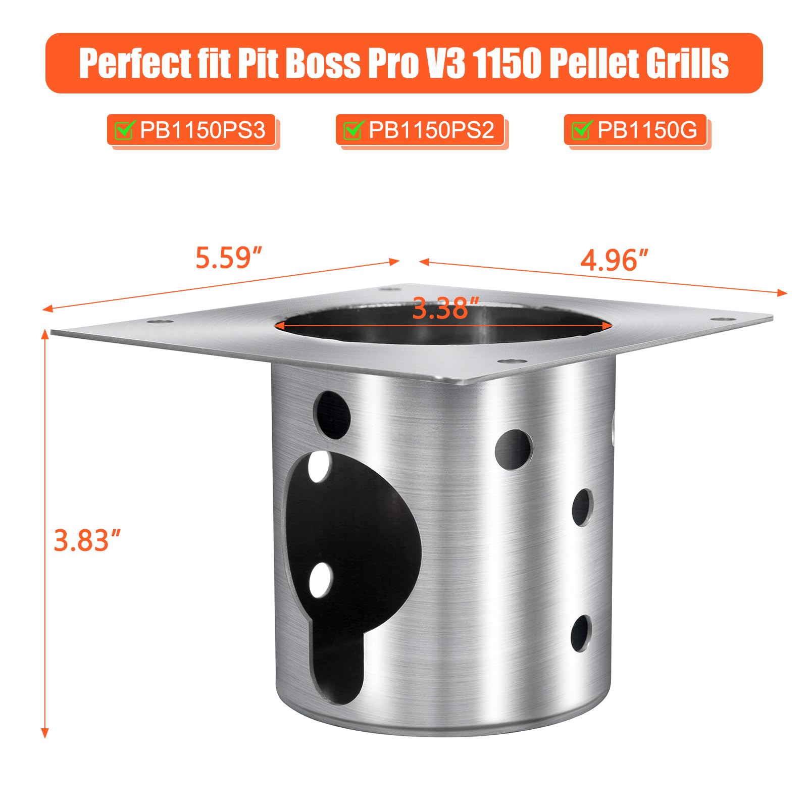Snapklik.com : QuliMetal 304 Stainless Steel Fire Burn Pot For Pit Boss ...
