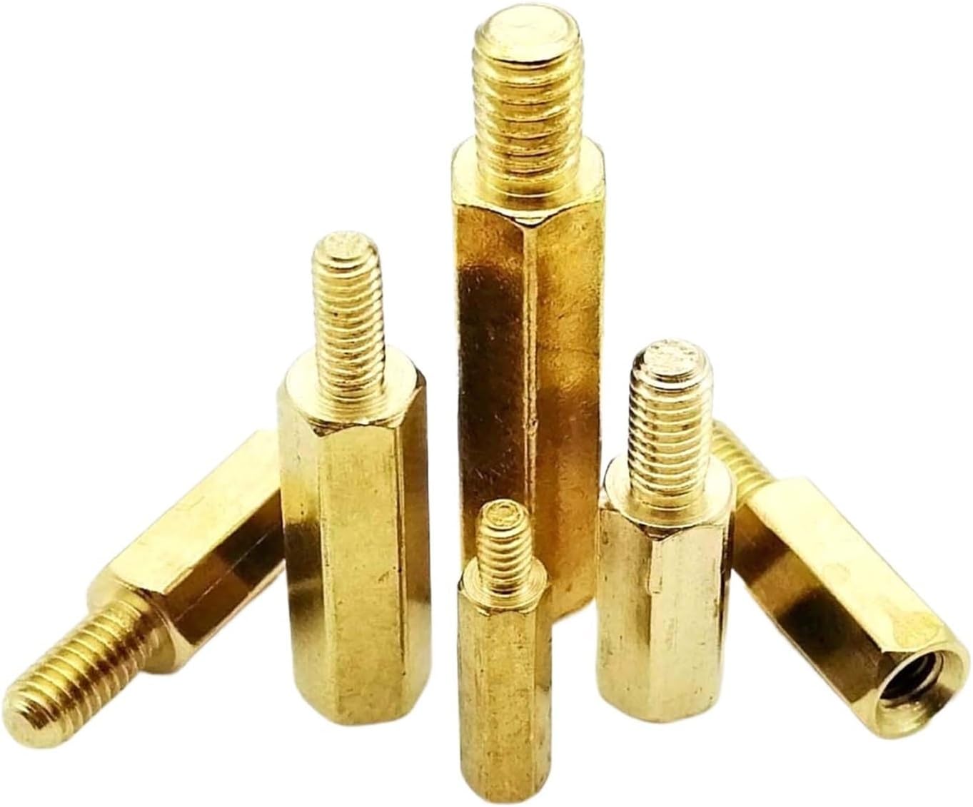Amazon.com: NORAZE M3 Brass Copper Hex Standoff Hexagon Pillar Column ...
