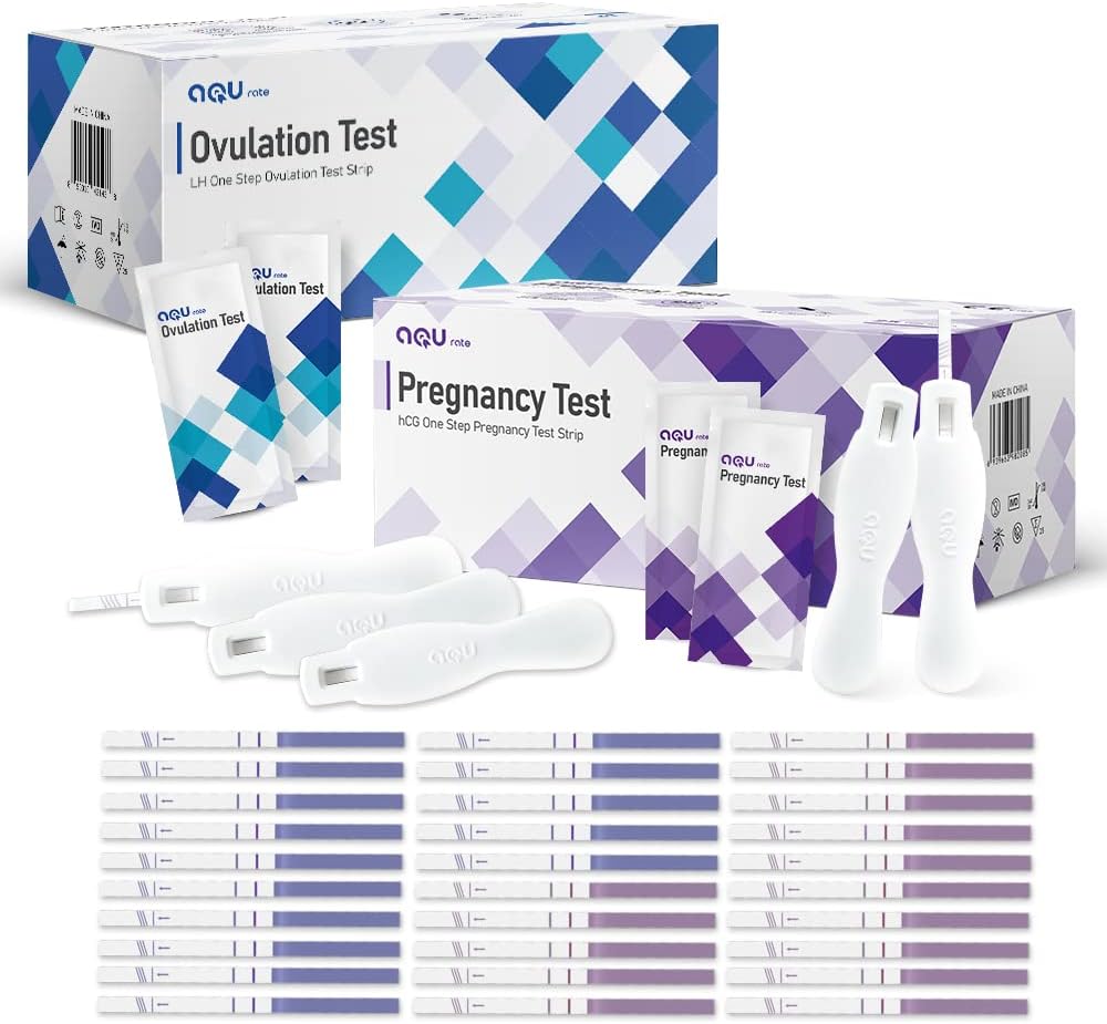 Amazon.com: AQU Rate LH One Step Ovulation & hCG One Step Pregnancy ...
