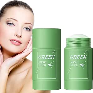 Green Tea Cleansing Mask Stick,Green Tea Mask Stick for Face,Green Clay ...