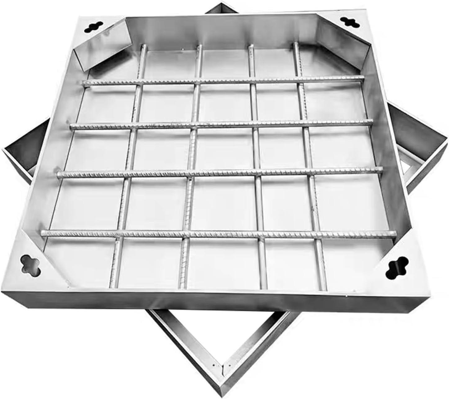 Invisible Square Manhole Cover & Frame for Sewer Inspection Ground ...