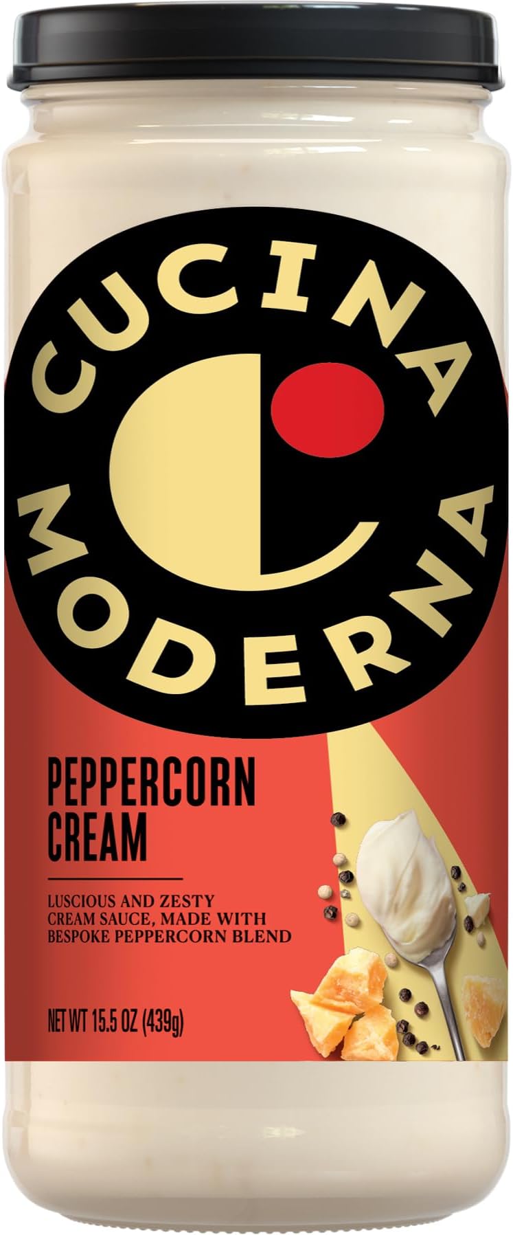 Amazon.com : Cucina Moderna Peppercorn Cream Sauce, Luscious and Zesty ...