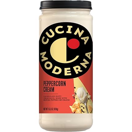 Amazon.com : Cucina Moderna Peppercorn Cream Sauce, Luscious and Zesty ...