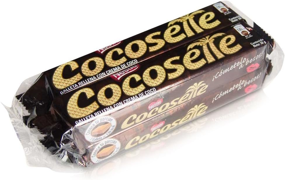 Amazon.com : Cocosette, Wafer Cookie Filled with Coconut Cream, (pack ...