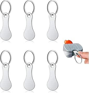 Amazon.com: YAFIYGI 6 Pcs Shopping Cart Key Shopping Cart Coin Keychain ...
